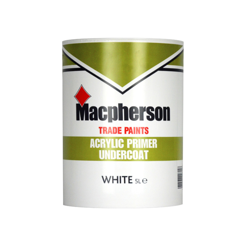 MACPHERSON QUICK DRY PRIMER UNDERCOAT WHITE 1LITRE - Winterstoke Decorators Supplies