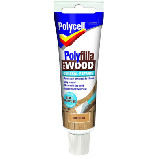 POLYFILLA FOR WOOD GENERAL REPAIR MEDIUM TUBE 75GM - Winterstoke ...