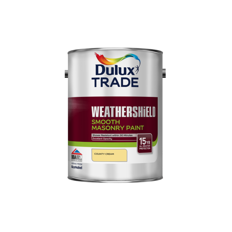 DULUX TRADE WEATHERSHIELD SMOOTH COUNTY CREAM 5LITRE - Winterstoke ...